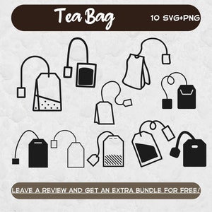 Tea Bag SVG, SVG Files for Cricut, Tea Svg, Tea Bag Png, Tea Clipart ...