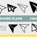 Paper Plane SVG, Svg Files for Cricut, Paper Plane Clipart, Toys Svg ...