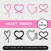 Heart Ribbon Svg Bundle, Svg Files for Cricut, Cancer Awareness, Pink ...