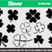 Clover Svg Bundle SVG Files for Cricut Clover Clipart - Etsy