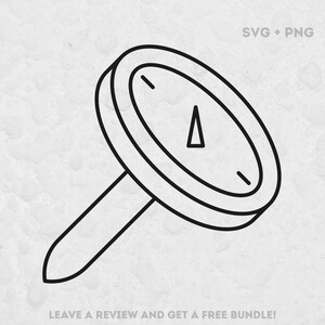 Food Thermometer SVG, Svg Files for Cricut, Cooking Clipart ...