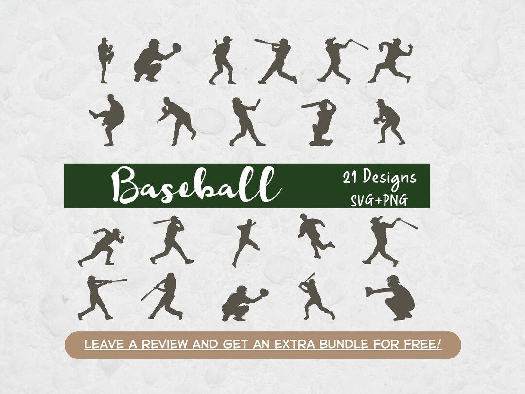 Baseball Silhouette SVG, SVG Files for Cricut, Baseball Clipart ...