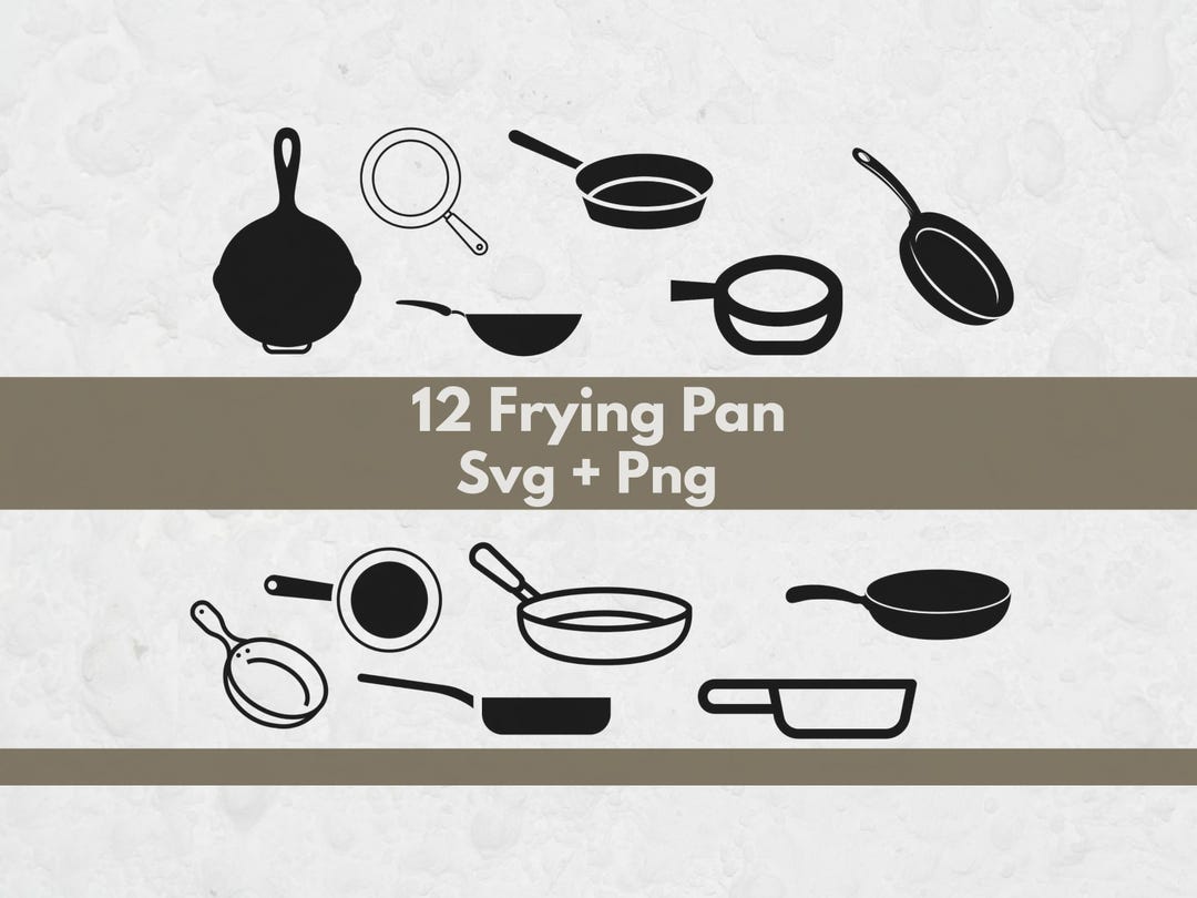 Frying Pan SVG Bundle, SVG Files for Cricut, Kitchen Svg, Cooking SVG ...