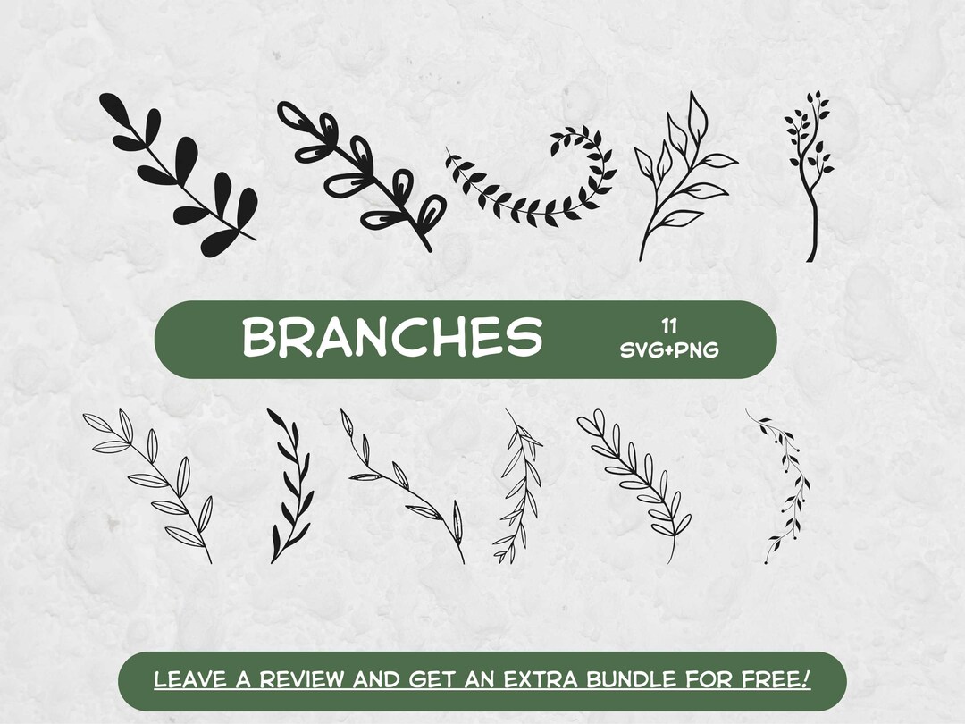 Branch SVG Bundle, Svg Files for Cricut, Divider Svg, Divider Clipart ...
