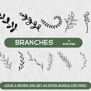 Branch SVG Bundle, Svg Files for Cricut, Divider Svg, Divider Clipart ...