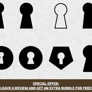 Keyhole SVG Bundle, Svg Files for Cricut, Keyhole Clipart, Keyhole Cut ...