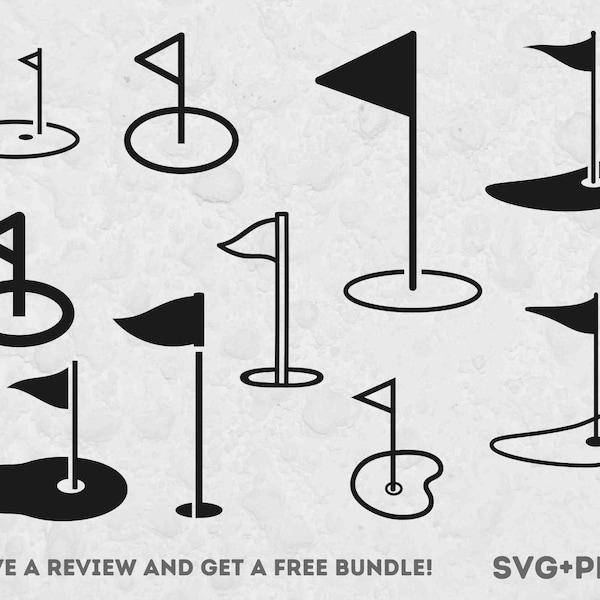 Golf Flag Svg - Etsy