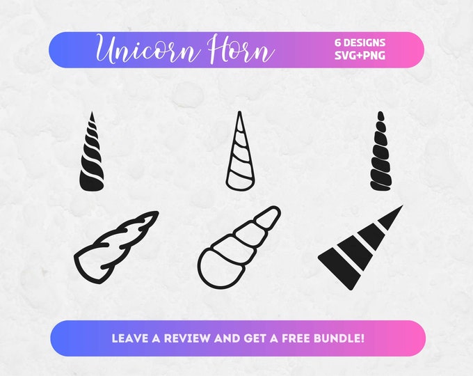 Unicorn Horn Svg, Svg Files for Cricut, Unicorn SVG, Horn PNG, Unicorn ...