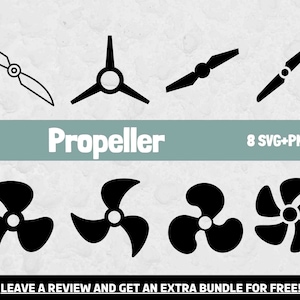 Propeller SVG, SVG Files for Cricut, Airplane Clipart, Travel Clipart ...