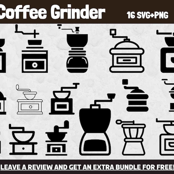 Coffee Grinder Svg - Etsy