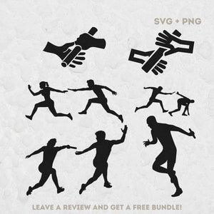 Relay Running Svg Bundle, SVG Files for Cricut, Run SVG, Runner Svg ...