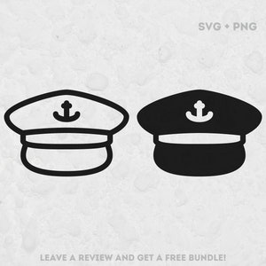 Sea Captain SVG, SVG Files for Cricut, Captain Hat SVG, Nautical Svg ...