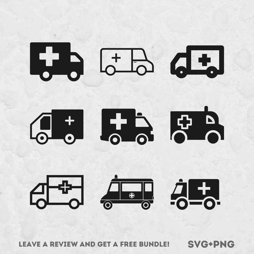 Ambulance SVG, SVG Files for Cricut, Car Svg, Ambulance Clipart ...