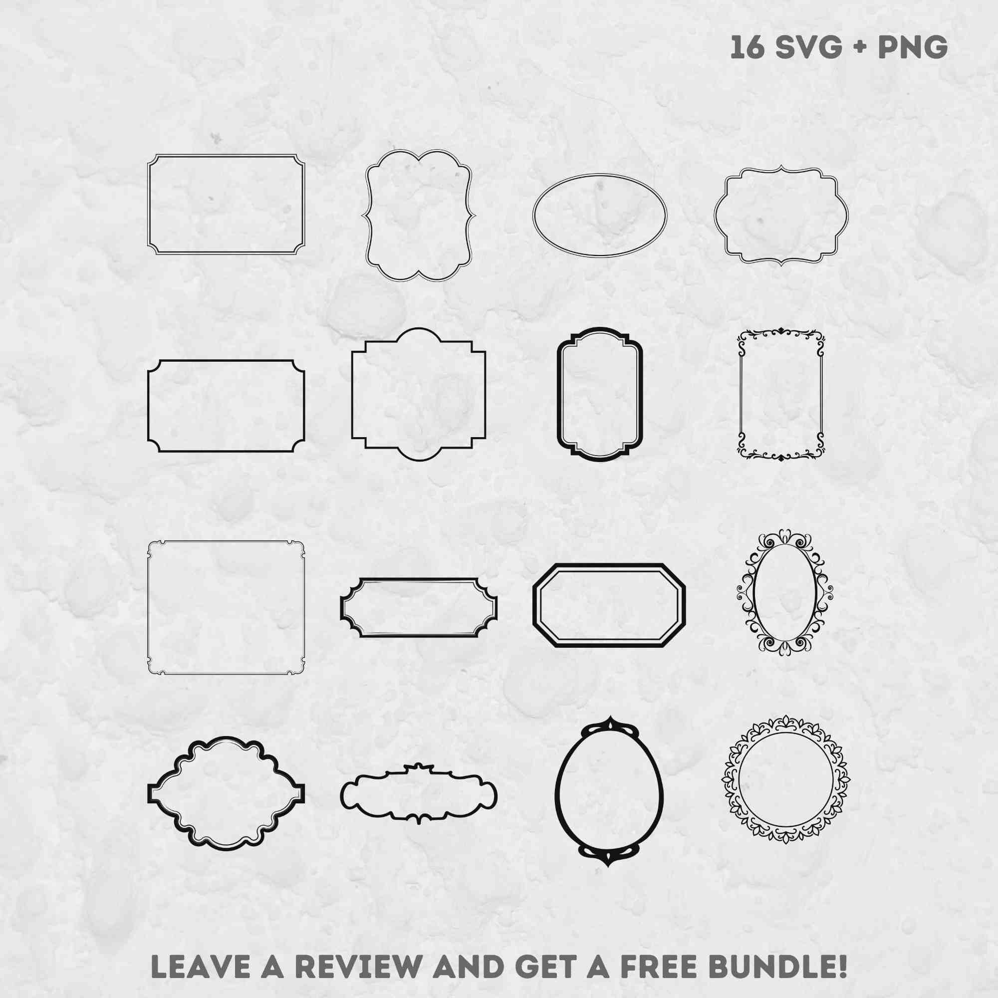 Vintage Frame SVG Bundle Svg Files for Cricut Frame Svg - Etsy