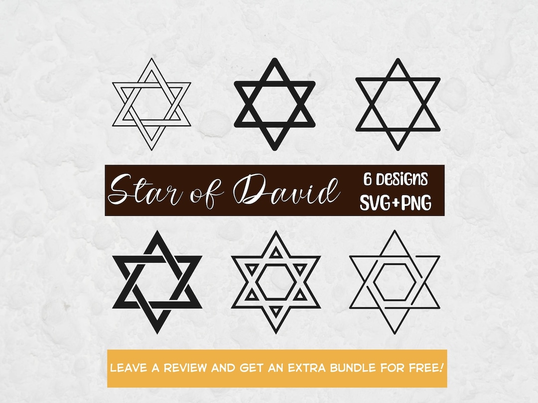 Star of David SVG, Star Cut File, Star Clipart, Jewish SVG Bundle ...