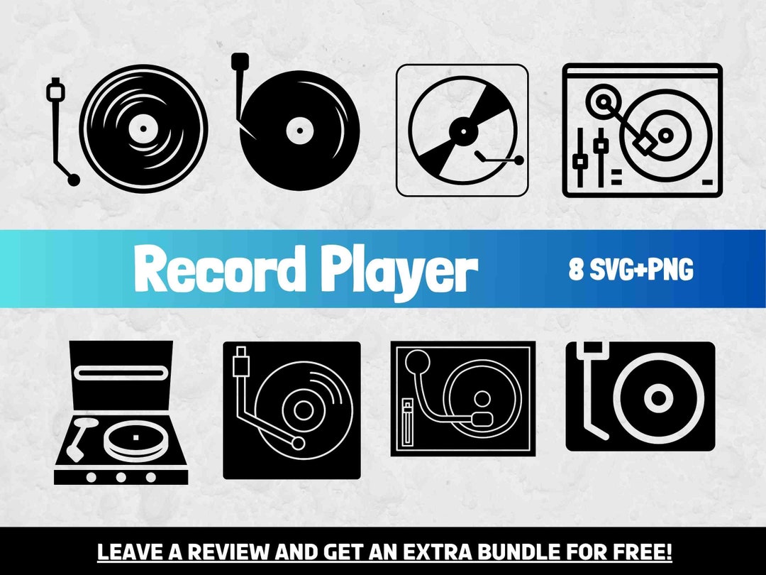 Record Player Svg, SVG Files for Cricut, Music Player Svg, Record SVG ...