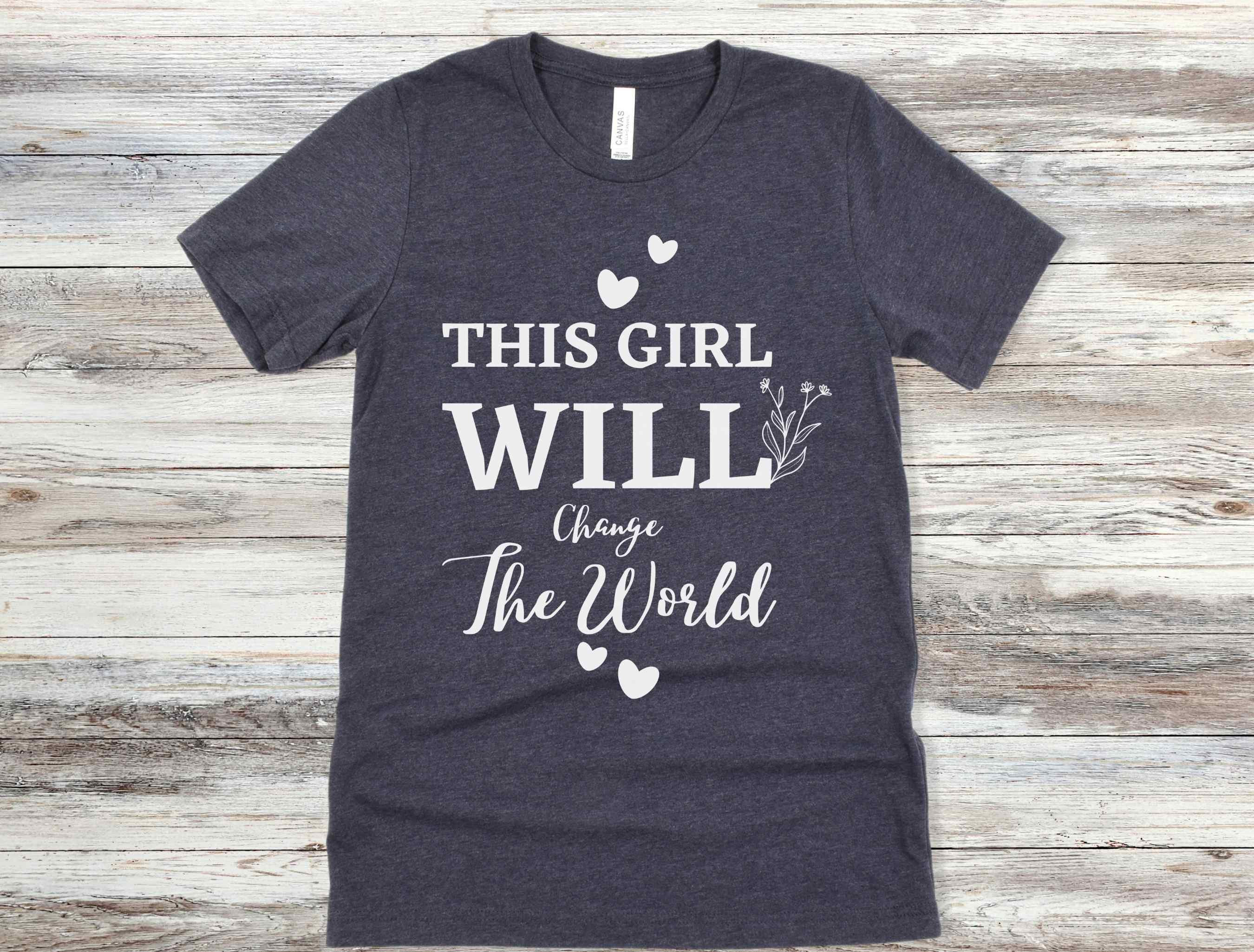 This Girl SVG Svg Files for Cricut Change the World Girl - Etsy
