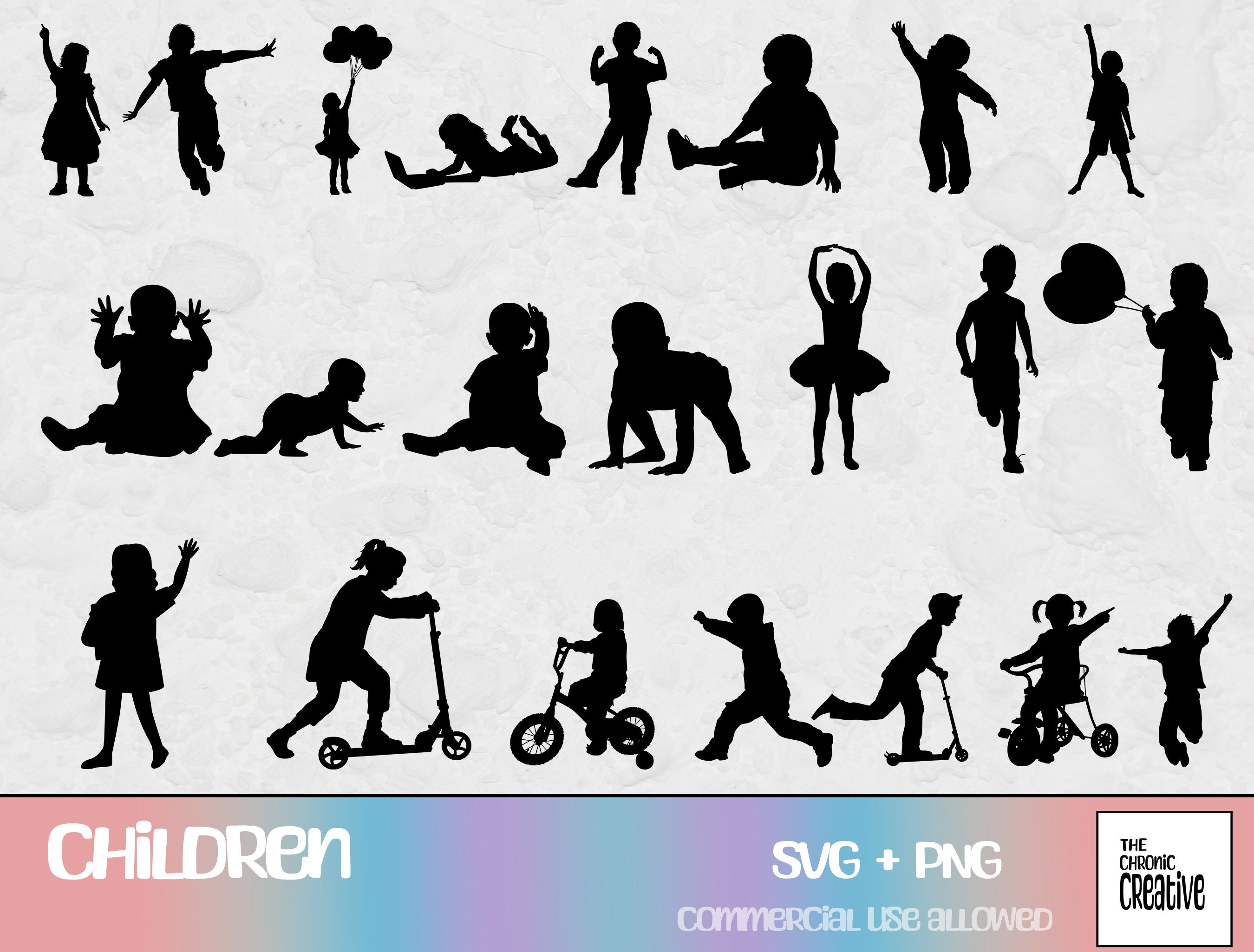 Child Svg Bundle Svg Files for Cricut People Silhouettes - Etsy Canada