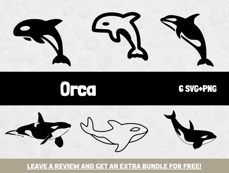 Orca Svg Bundle Killer Whale Clipart Nautical Svg SVG Files - Etsy