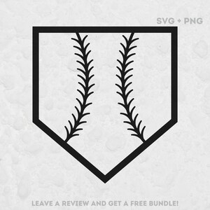 Baseball Home Plate SVG, SVG Files for Cricut, Baseball Clipart ...