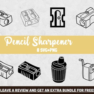 Pencil Sharpener SVG, Pencil Svg, Office Clipart, Cut Files, Teacher ...