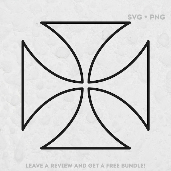 Maltese Cross Svg - Etsy