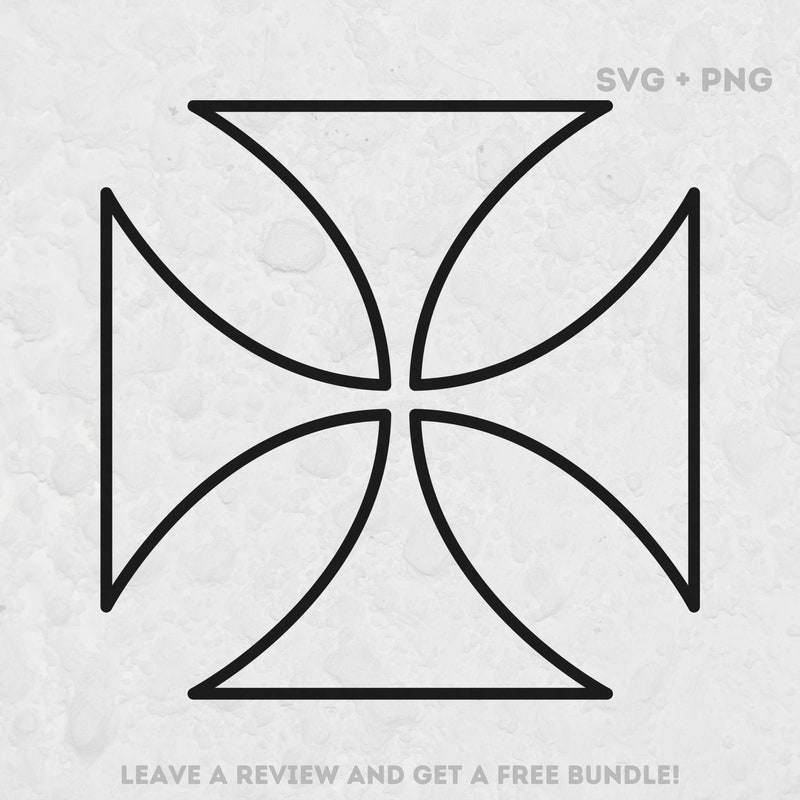 Maltese Cross Svg - Etsy