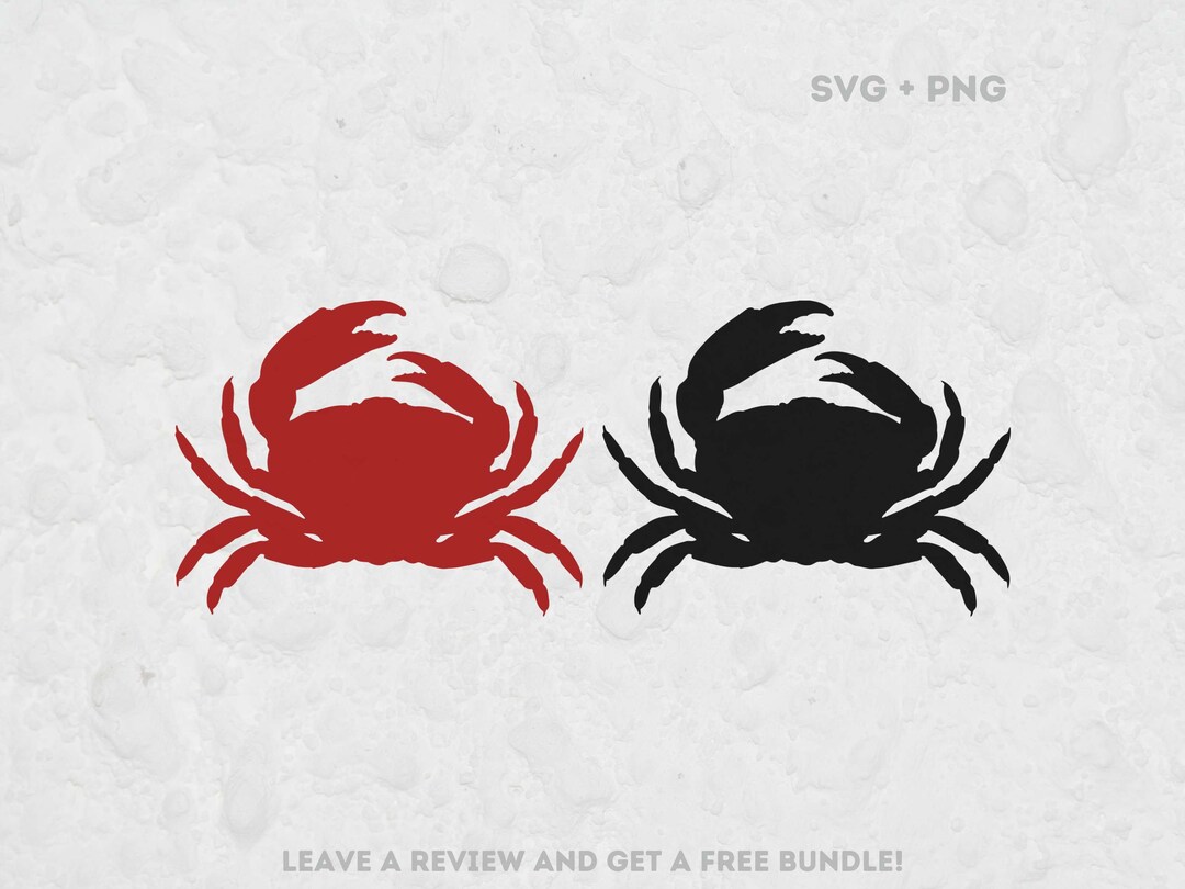 Crab Silhouette Svg, SVG Files for Cricut, Crab Clipart, Crab SVG, Crab ...