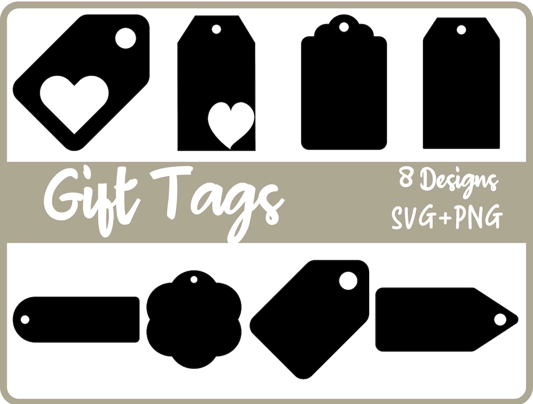 Gift Tag Svg, Svg Files for Cricut, Homemade Gift Tag, Digital Gift Tag ...