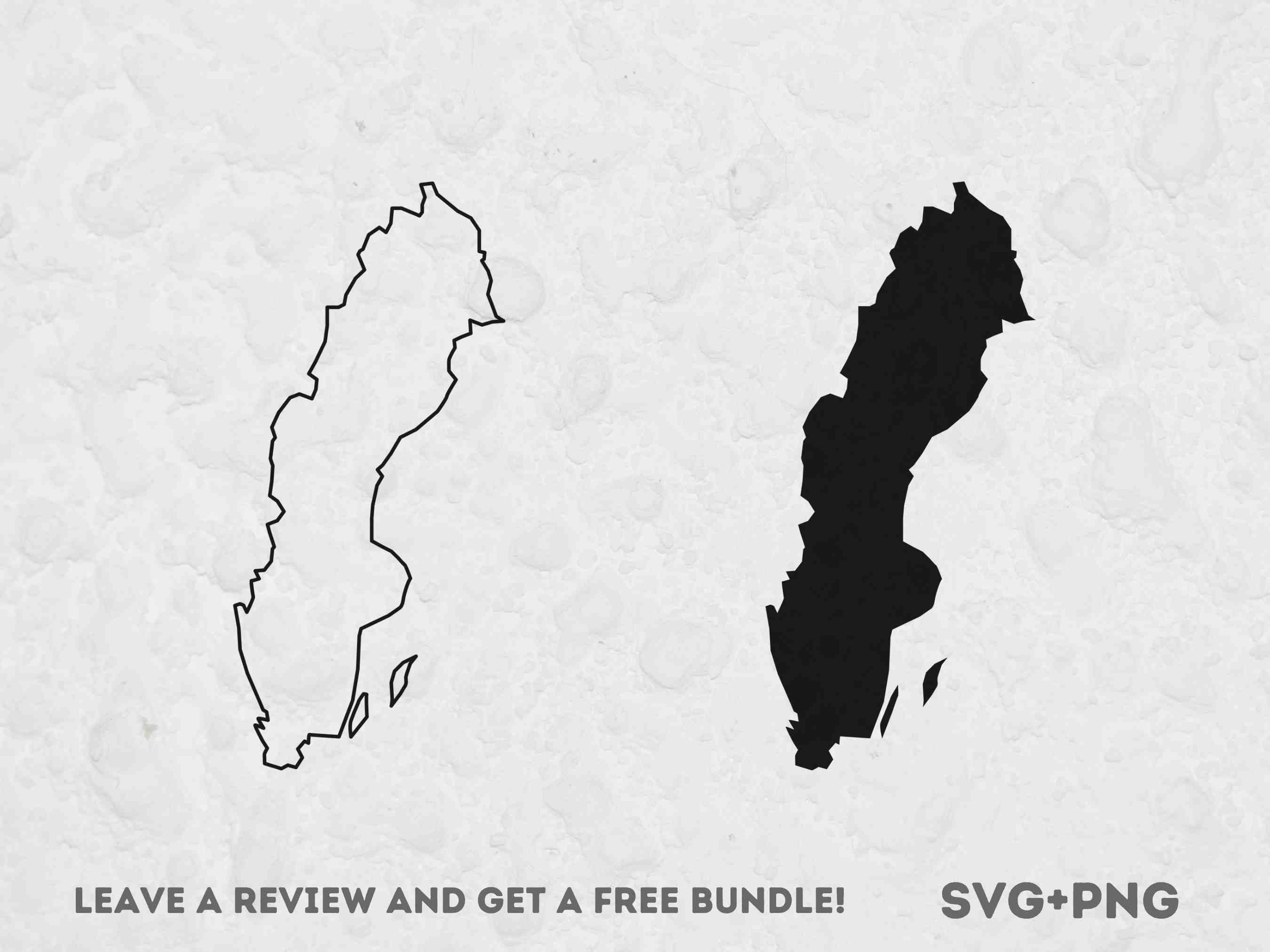 Sweden SVG Sweden Outline Svg Files for Cricut Map of - Etsy UK