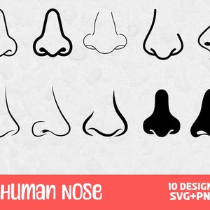 Nose Svg, Svg Files for Cricut, Human Nose SVG, Anatomy SVG, Face ...