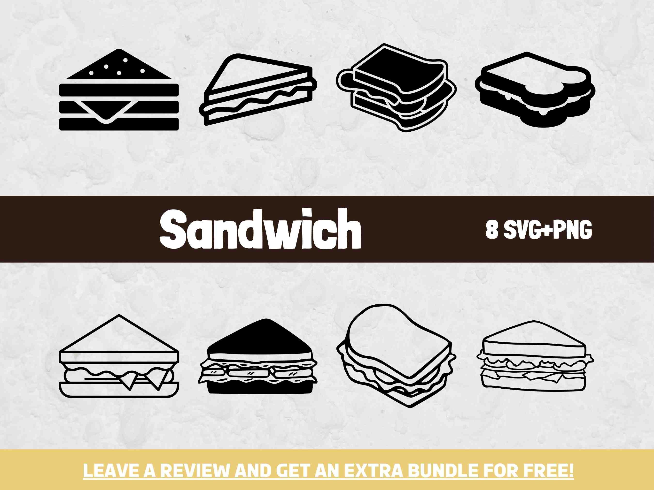 Sandwich SVG SVG Files for Cricut Breakfast SVG Food - Etsy