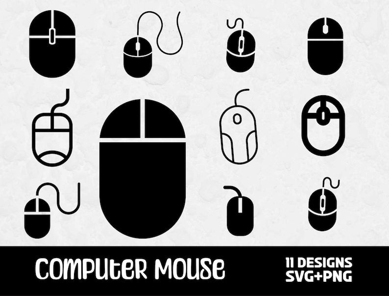 Computer Mouse SVG Bundle SVG Files for Cricut Computer - Etsy