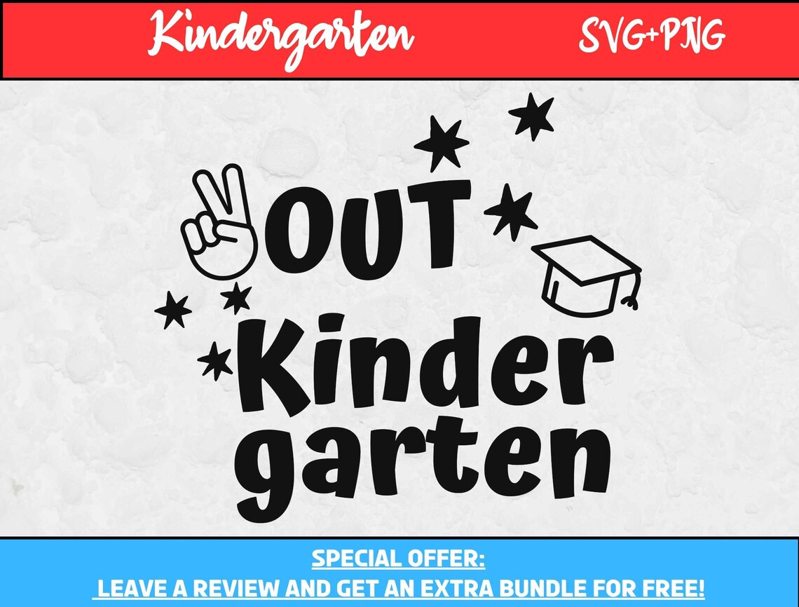 Peace Out Kindergarten Svg SVG Files for Cricut Last Day of - Etsy