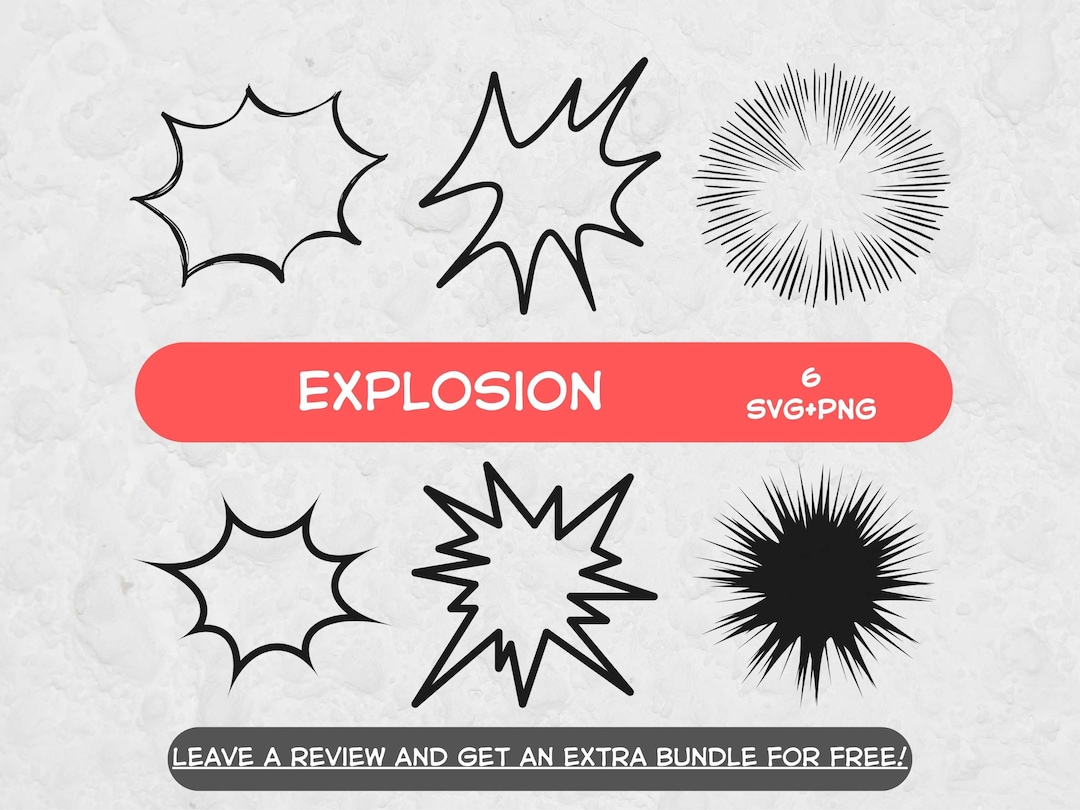 Explosion SVG Bundle, Svg Files for Cricut, Cartoon Svg, Explode SVG ...