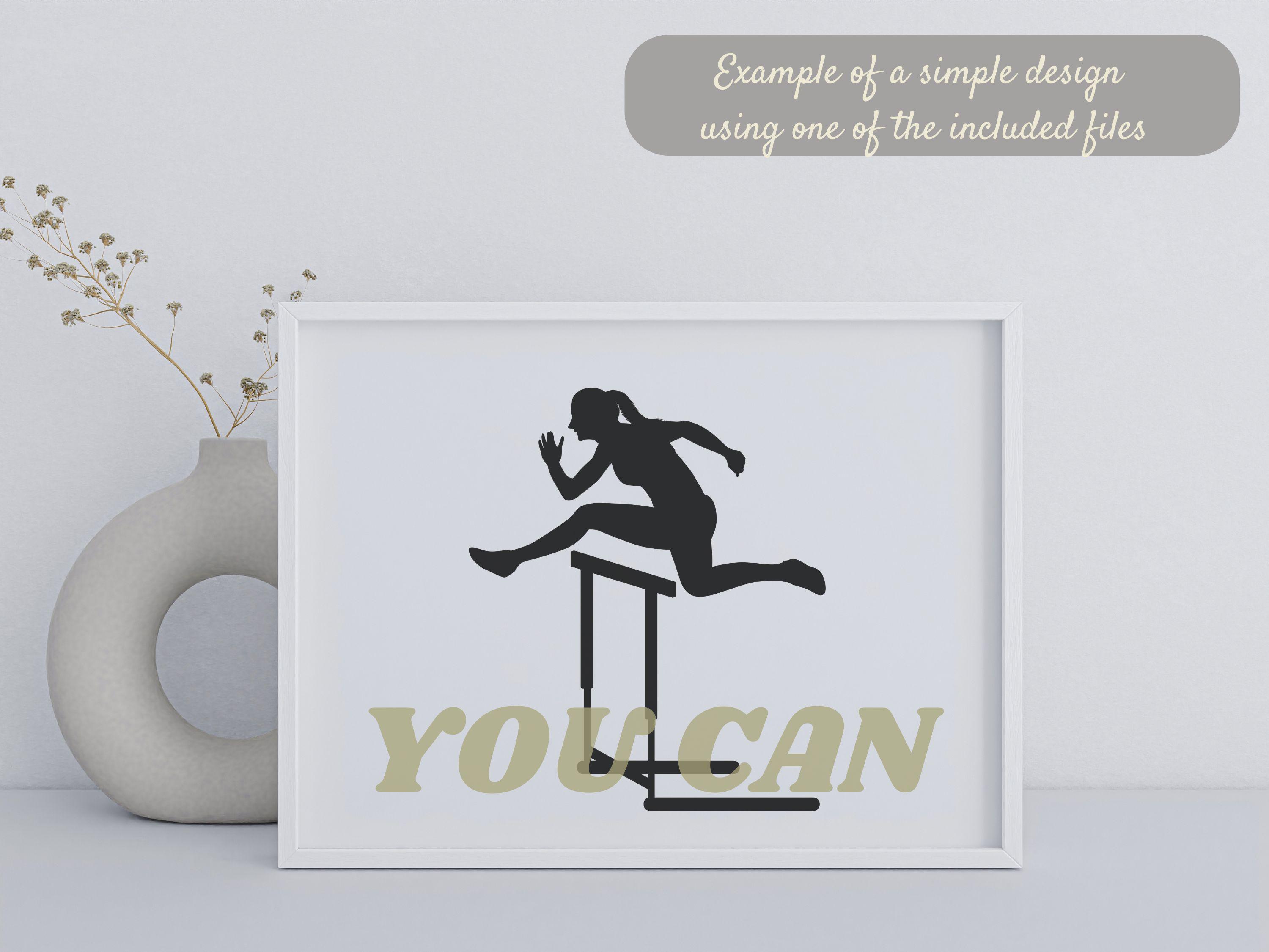 Track and Field SVG Bundle, Hurdles Runner SVG, Track Athlete ...