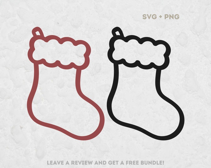 Christmas Stocking SVG, Svg File for Cricut, Christmas Cut File ...