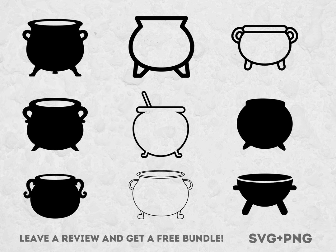 Cauldron Svg, Svg Files for Cricut, Halloween Svg, Witch Svg, Cauldron ...