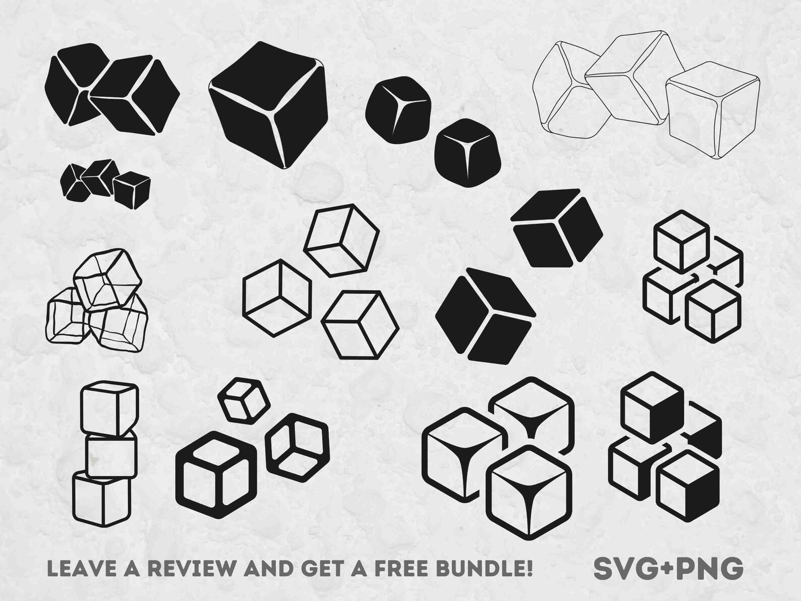 Ice Cubes Svg, SVG Files for Cricut, Ice SVG, Food and Drink Clipart ...