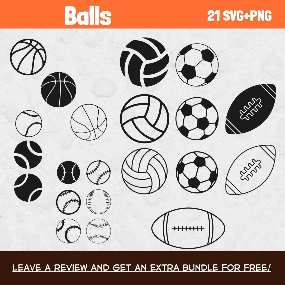 Ball Svg, SVG Files for Cricut, Ball Cut File, Soccer Ball SVG, Clipart ...