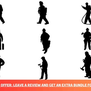 Firefighter Svg Bundle, SVG Files for Cricut, Firefighter Silhouette ...