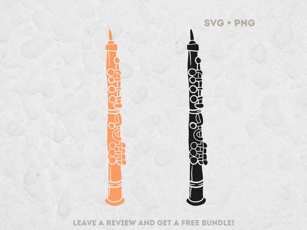 Clarinet SVG, Svg Files for Cricut, Clarinet Clipart Image, Marching ...