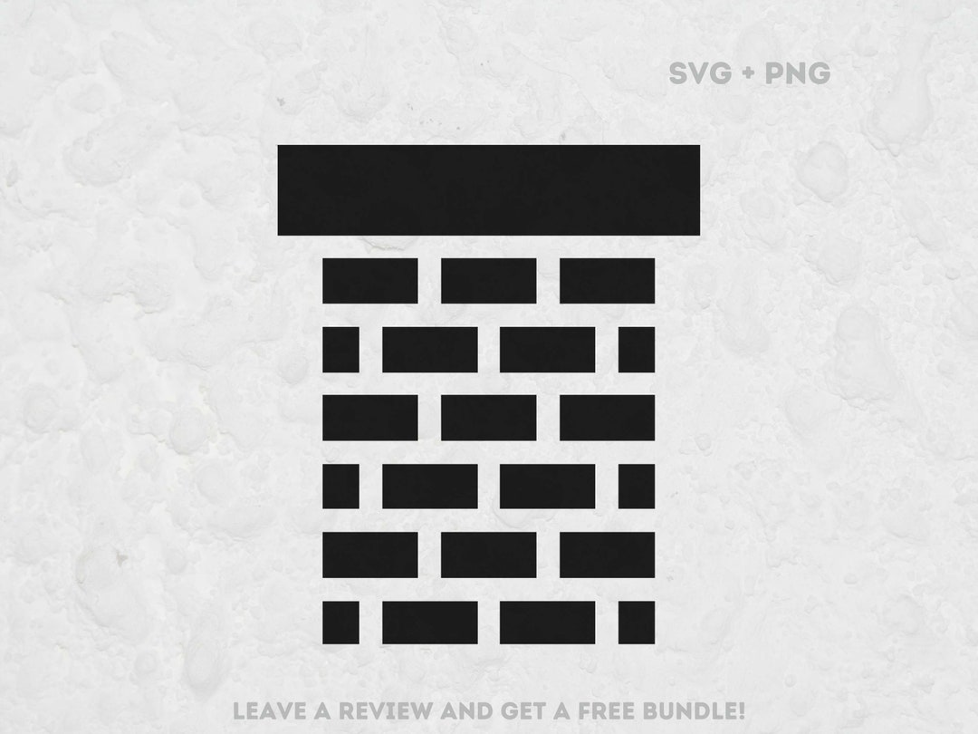 Chimney SVG, Svg Files for Cricut, Chimney PNG, Brick Clipart, Brick ...