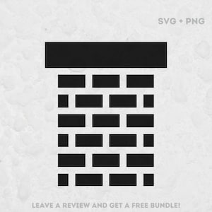 Chimney SVG, Svg Files for Cricut, Chimney PNG, Brick Clipart, Brick ...