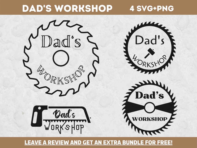 Dad's Workshop Svg SVG Files for Cricut Dad Svg Saw - Etsy