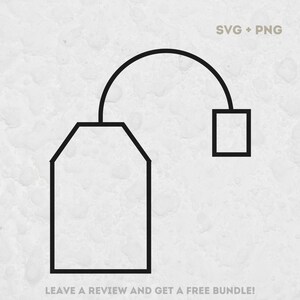 Tea Bag SVG, Svg File for Cricut, Tea Cut File, Plant Svg, Tea Bag ...