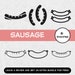 Sausage SVG Bundle, SVG Files for Cricut, Fast Food Svg, Junk Food Svg ...