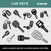 Car Key SVG, Svg Files for Cricut, Key Cut File, Key Vector, Keys Svg ...