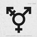 Transgender Symbol SVG, Trans Icon Cut File, Pride Symbol SVG, LGBTQ ...