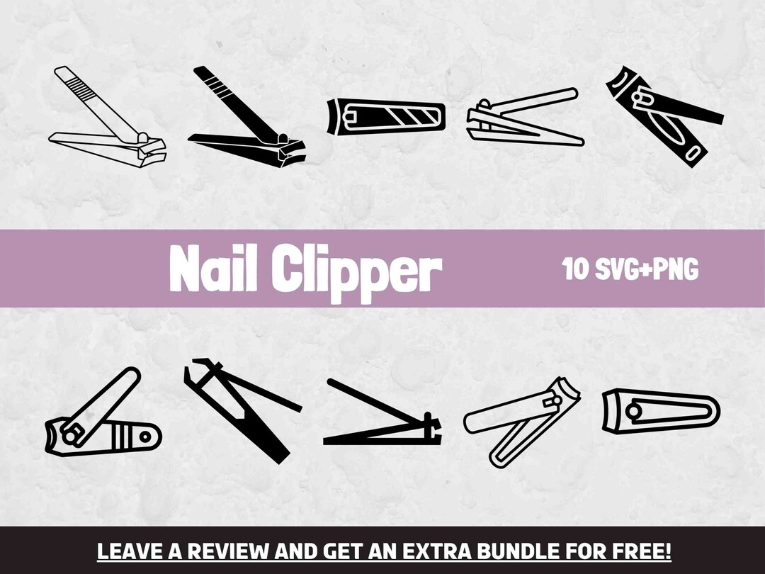 Nail Clipper SVG Cut Files, Svg Files for Cricut, Nail Clipart, Nails ...